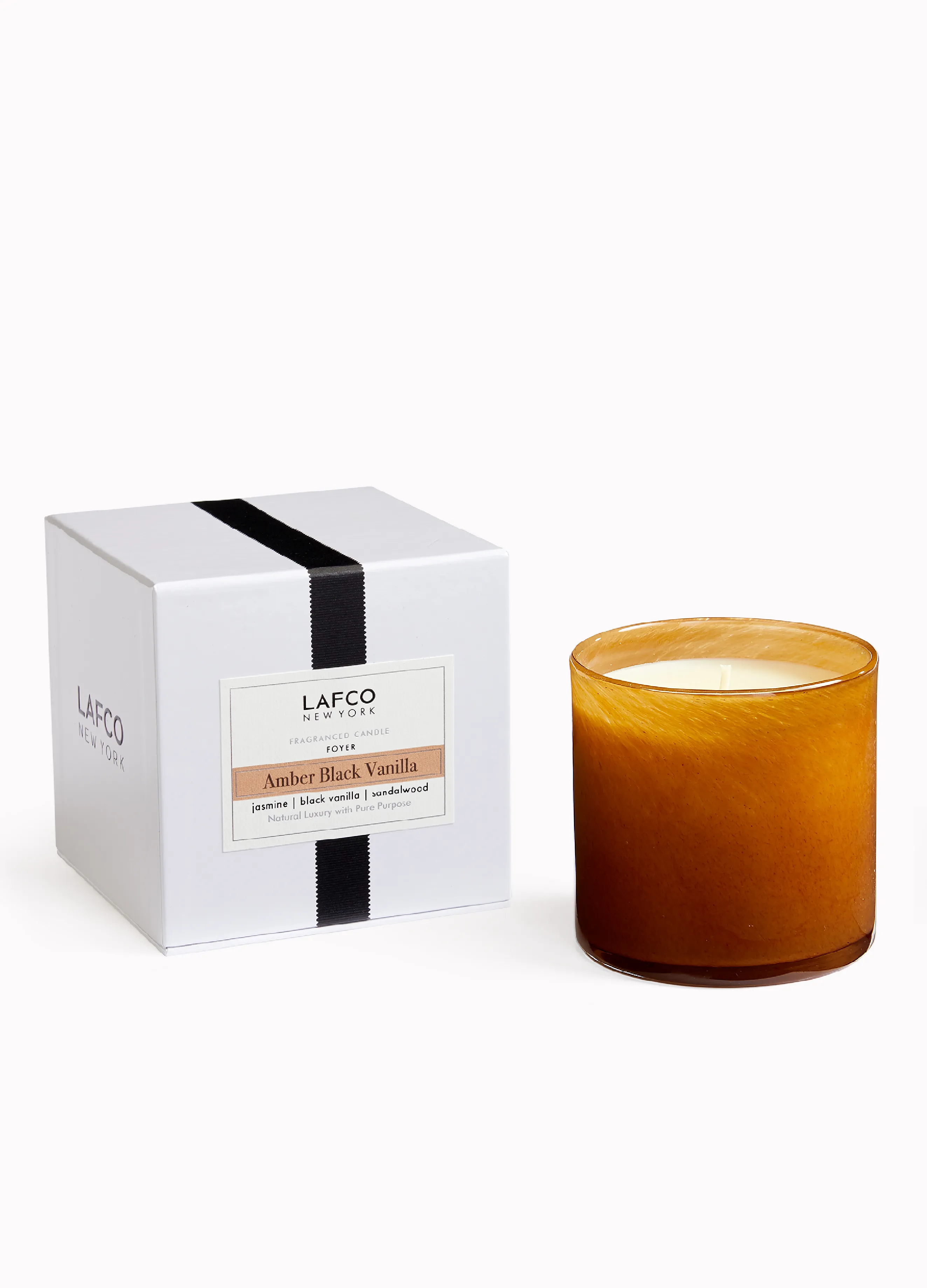 Amber Black Vanilla Signature Candle15.5oz - MISI HOME