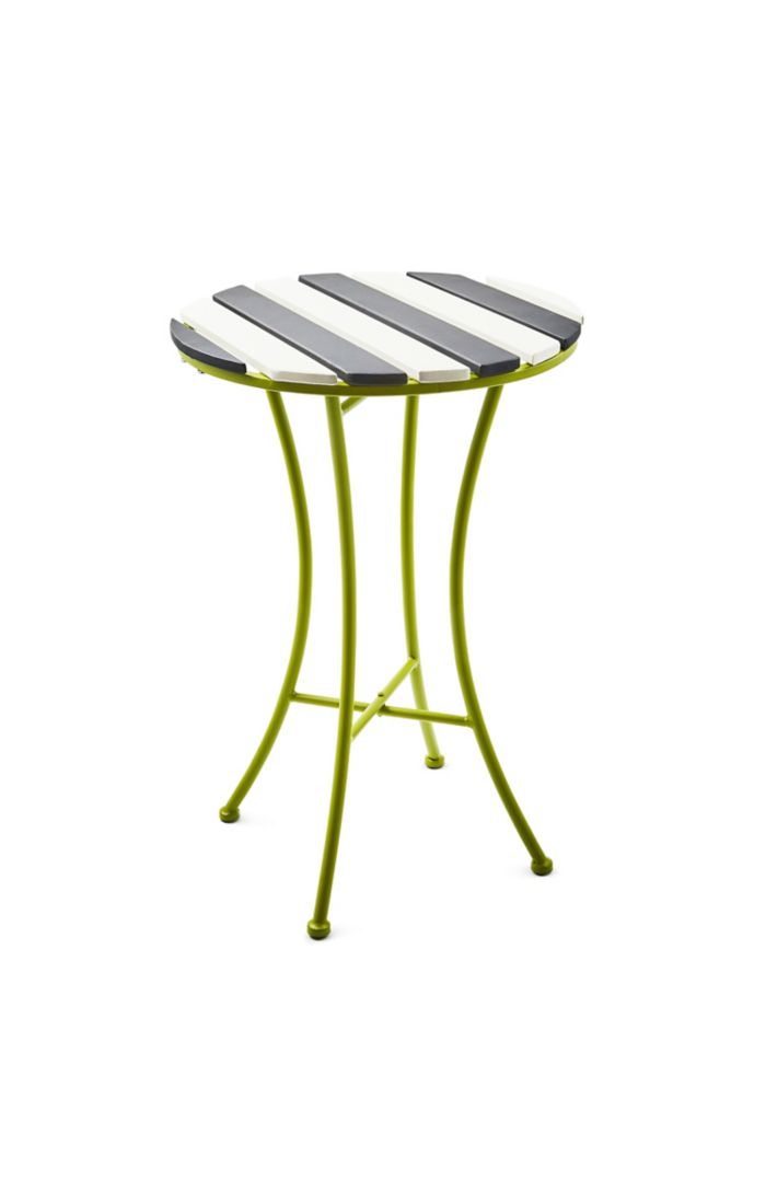outdoor black and white bistro side table - MISI HOME