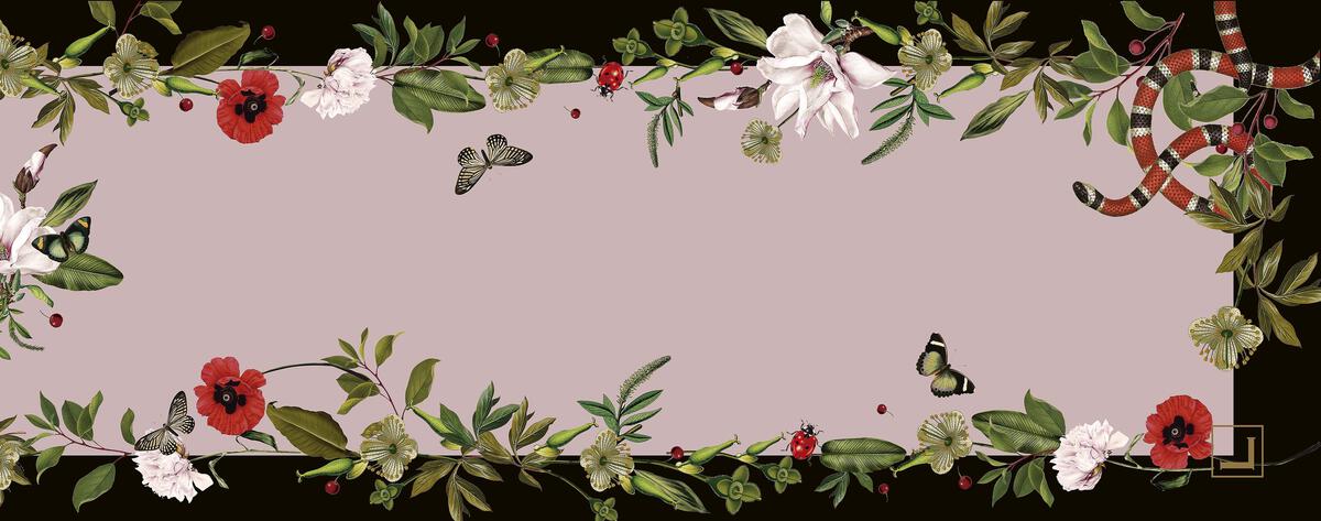 TABLE RUNNER PINK SERPENT 280cm - MISI HOME