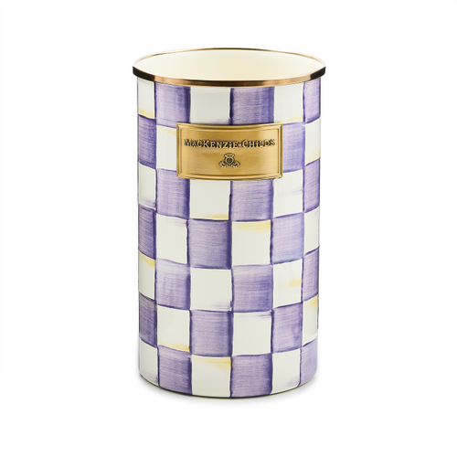 violet check utensil holder - MISI HOME