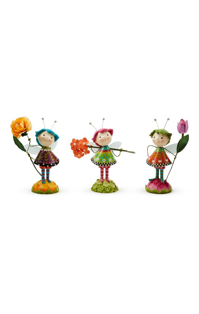 calico spring fairies, set of 3 - MISI HOME