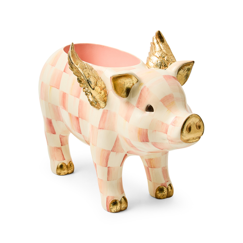 rosy check flying pig planter - MISI HOME
