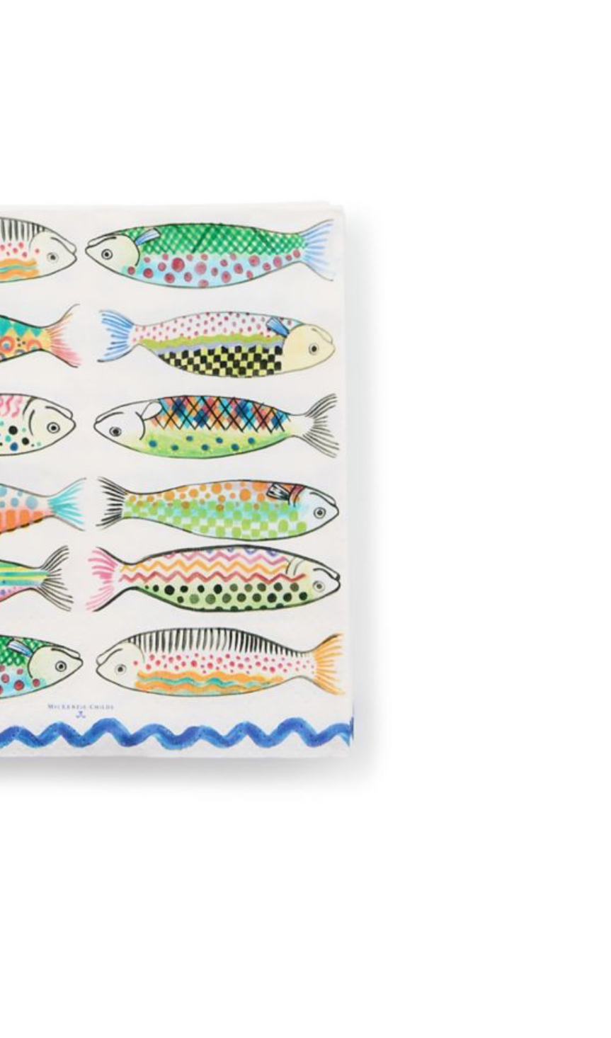 go fish dinner paper napkins - MISI HOME