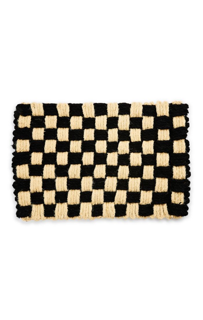 woven check entrance mat - MISI HOME